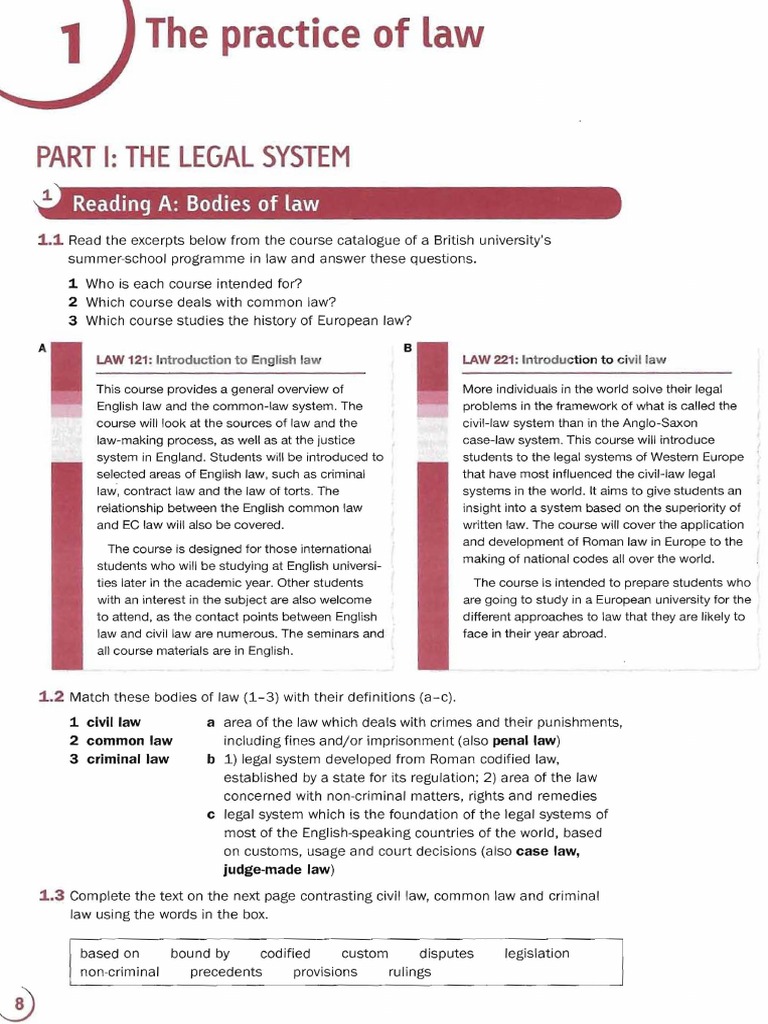 The Legal System | PDF | Pleading | Common Law