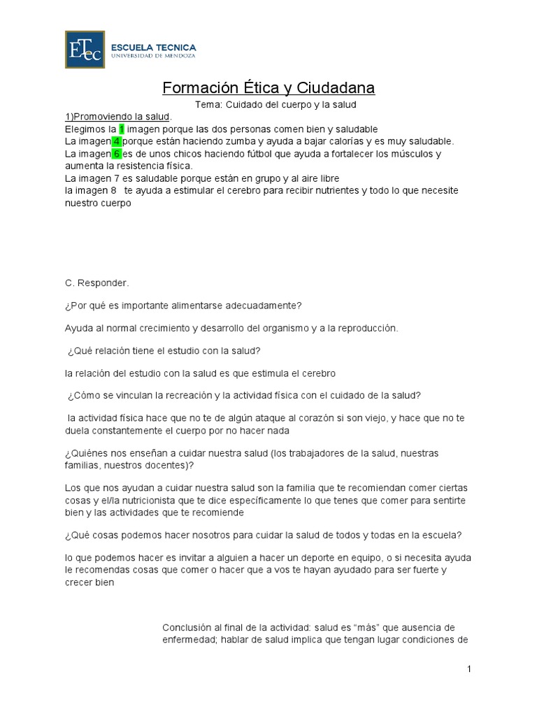 Tema Cuidado Del Cuerpo Y La Salud Pdf Preadolescencia Belleza