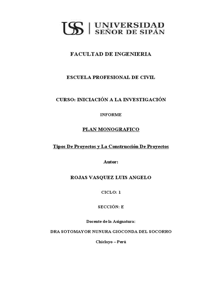 Rojas Vasquez PA2 II | PDF | Ingeniero civil | Planificación