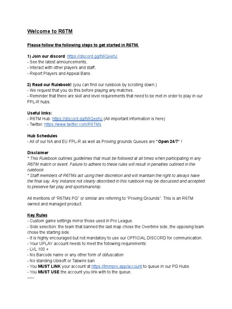 R6TM_PG_Rules_Demon_Veil_Launch | PDF | Communication