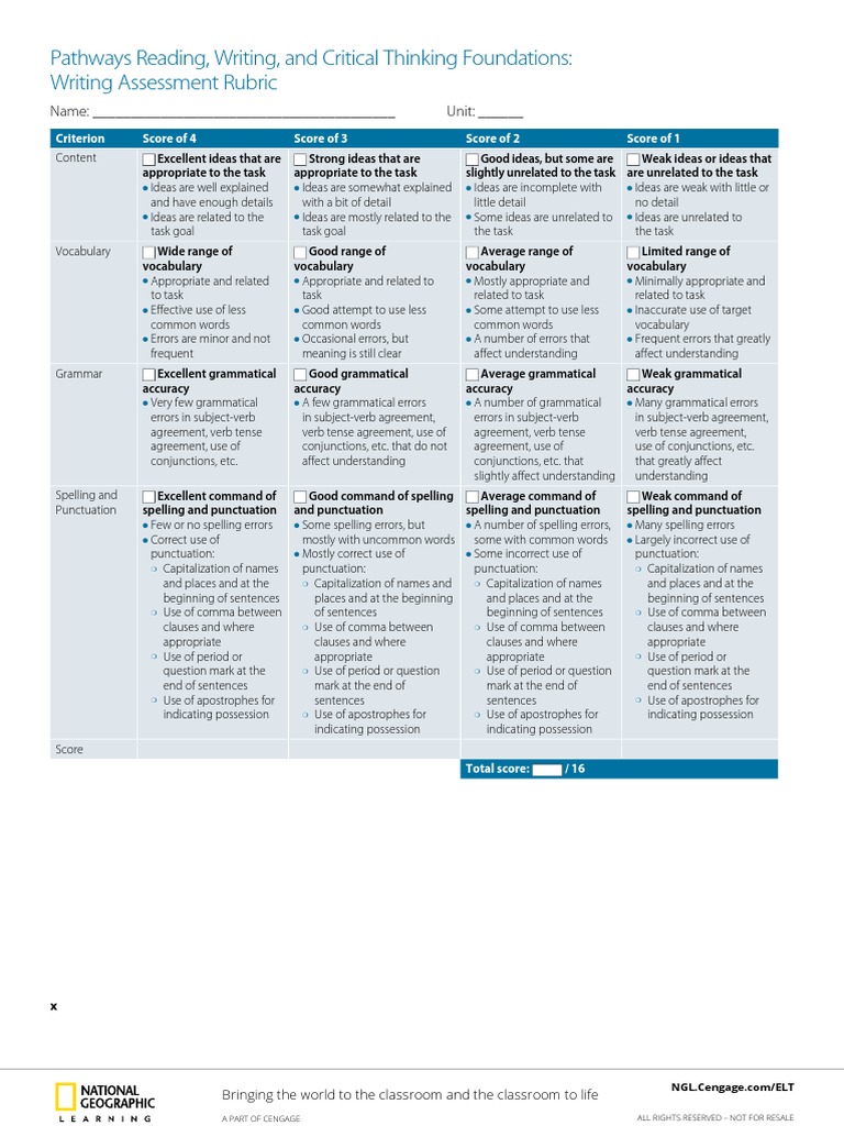 Rubric | PDF | Punctuation | Comma