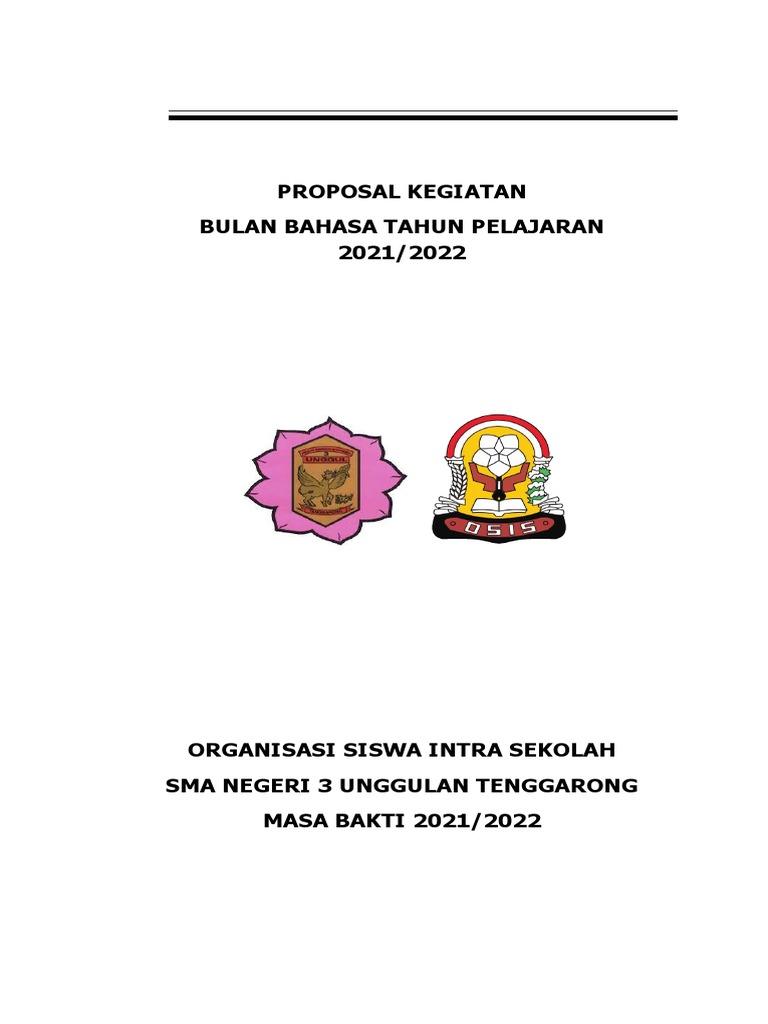 PROPOSAL BULAN BAHASA | PDF