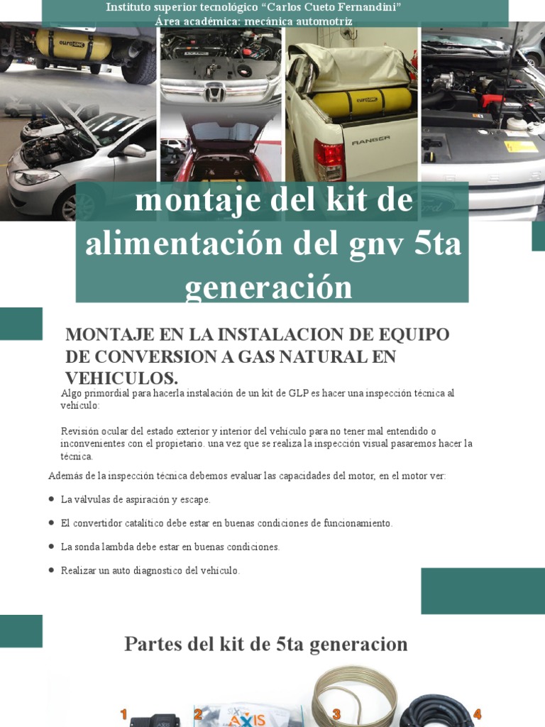Instalación de Kit GNV 5ta Generación | PDF | Gases | Inyección de ...