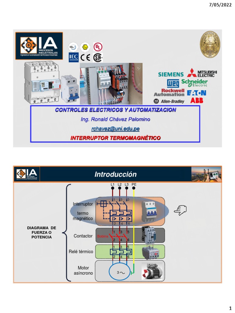 6 Interruptor Termomagnetico | PDF | Electromagnetismo | Electricidad