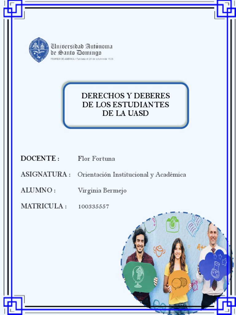 Tarea Deberes y Derechos Del Estudiante de La Uasd | PDF | Derechos ...