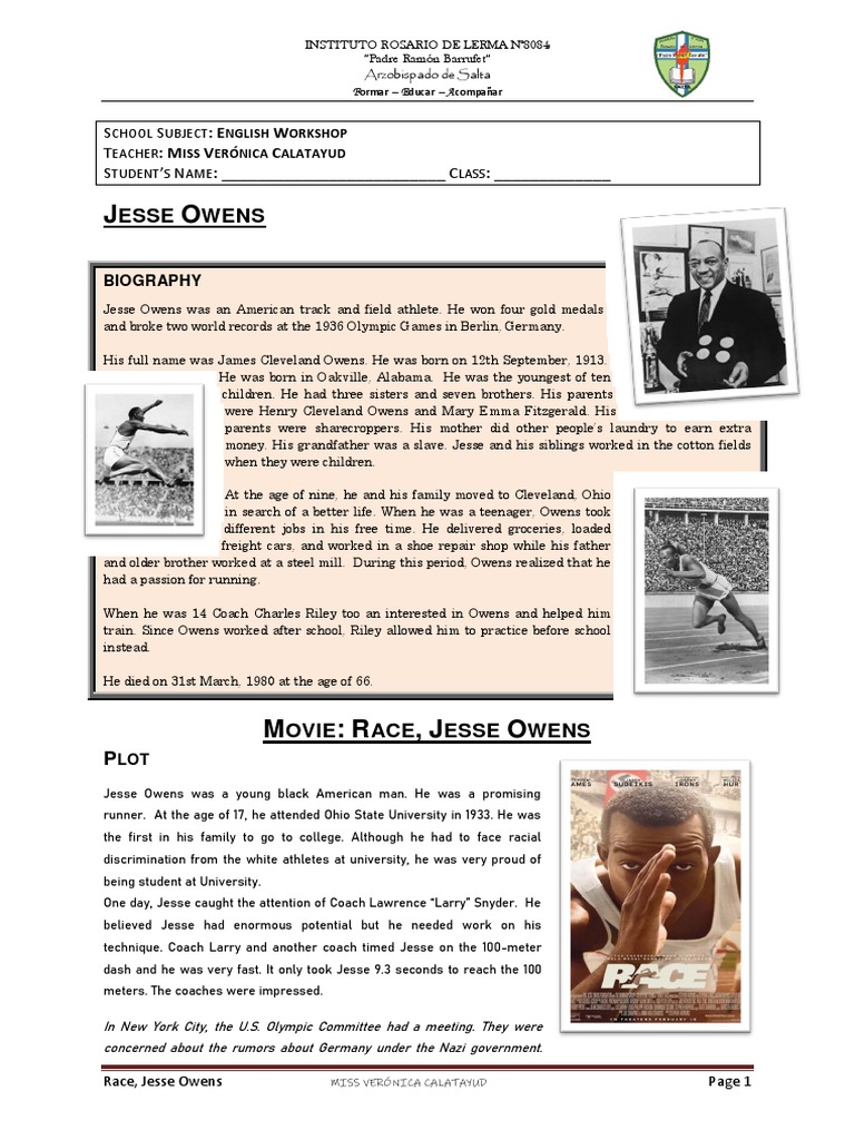 Jesse Owens: Overcoming Racial Discrimination to Achieve Olympic Glory ...