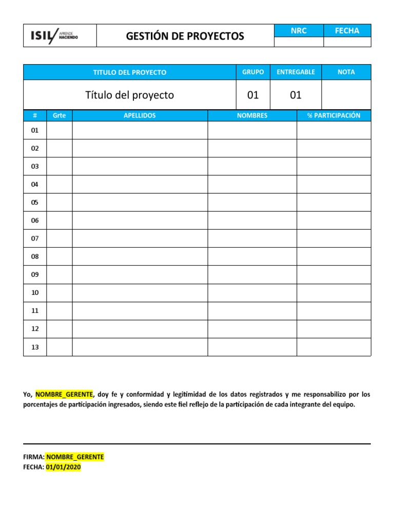 Caratula de Los Entregables Del Proyecto | PDF