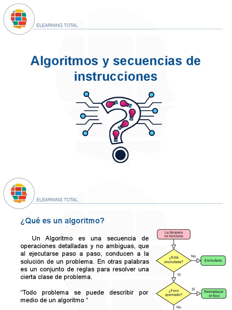 Algoritmos y Secuencias de Instrucciones | PDF | Algoritmos | Lenguaje ...