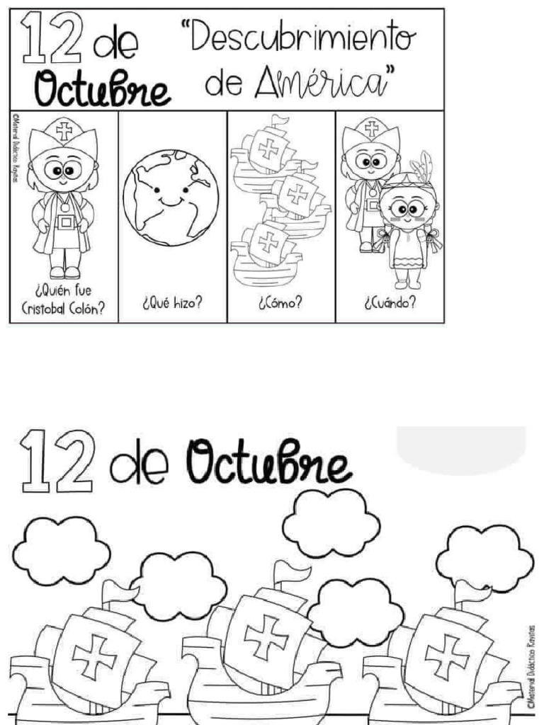 Octubre DESCUBRIMIENTO DE AMERICA | PDF