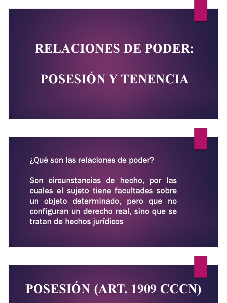 Relaciones de Poder | PDF | Posesión (Ley) | Justicia
