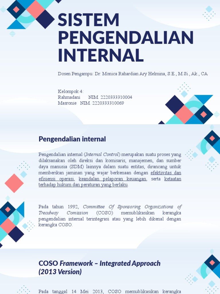 Sistem Pengendalian Internal | PDF