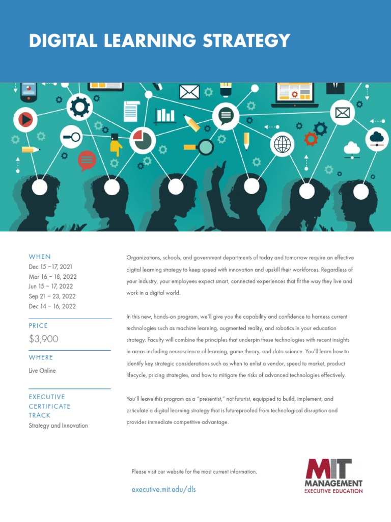 Digital Learning Strategy | PDF | Innovation | Learning