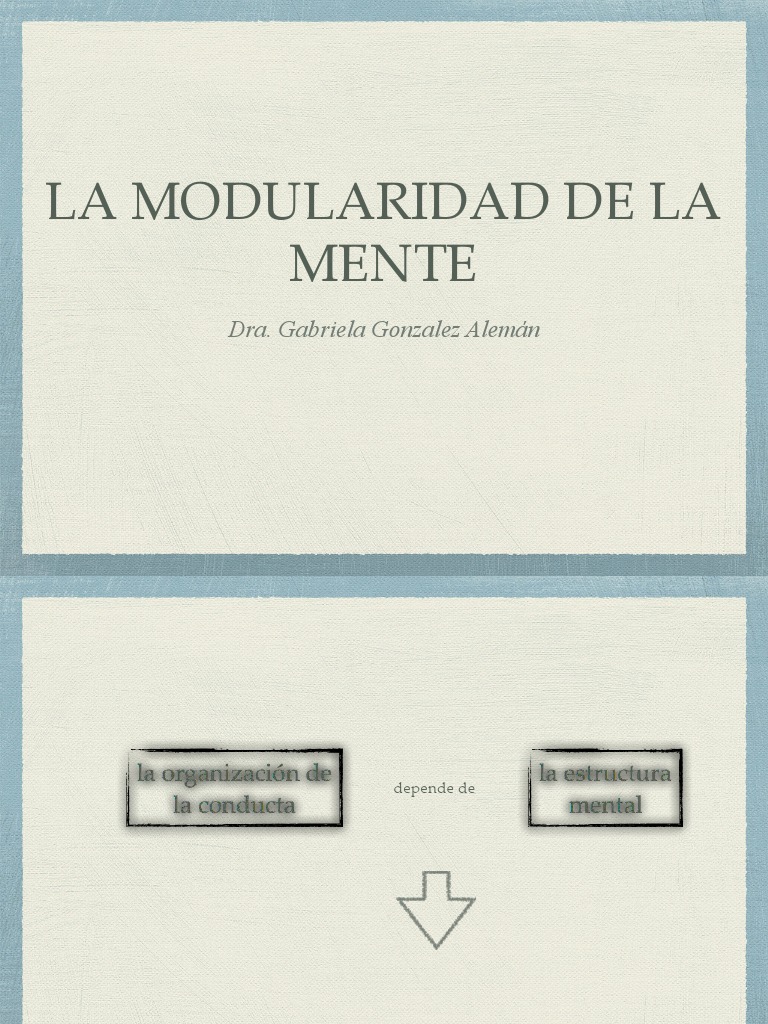 La Modularidad de La Mente - FODOR | PDF | Sicología | Mente