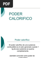 Poder Calorifico | PDF | Combustibles | Gas natural