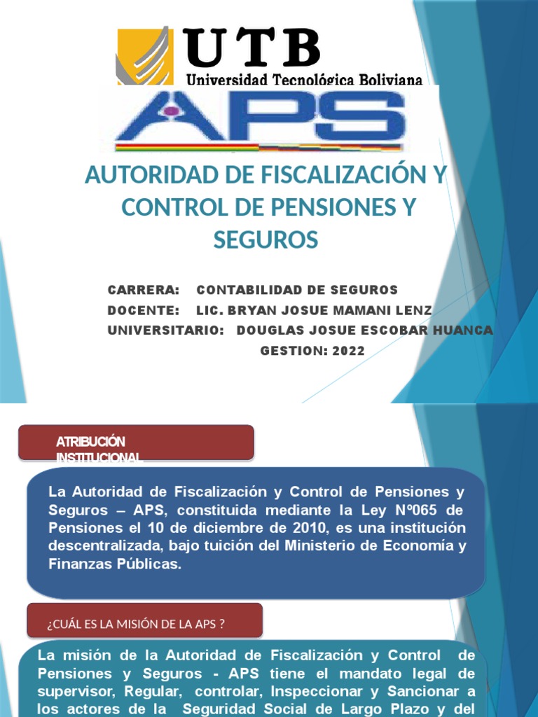 Exposicion APS | PDF | Seguro | Póliza de seguros