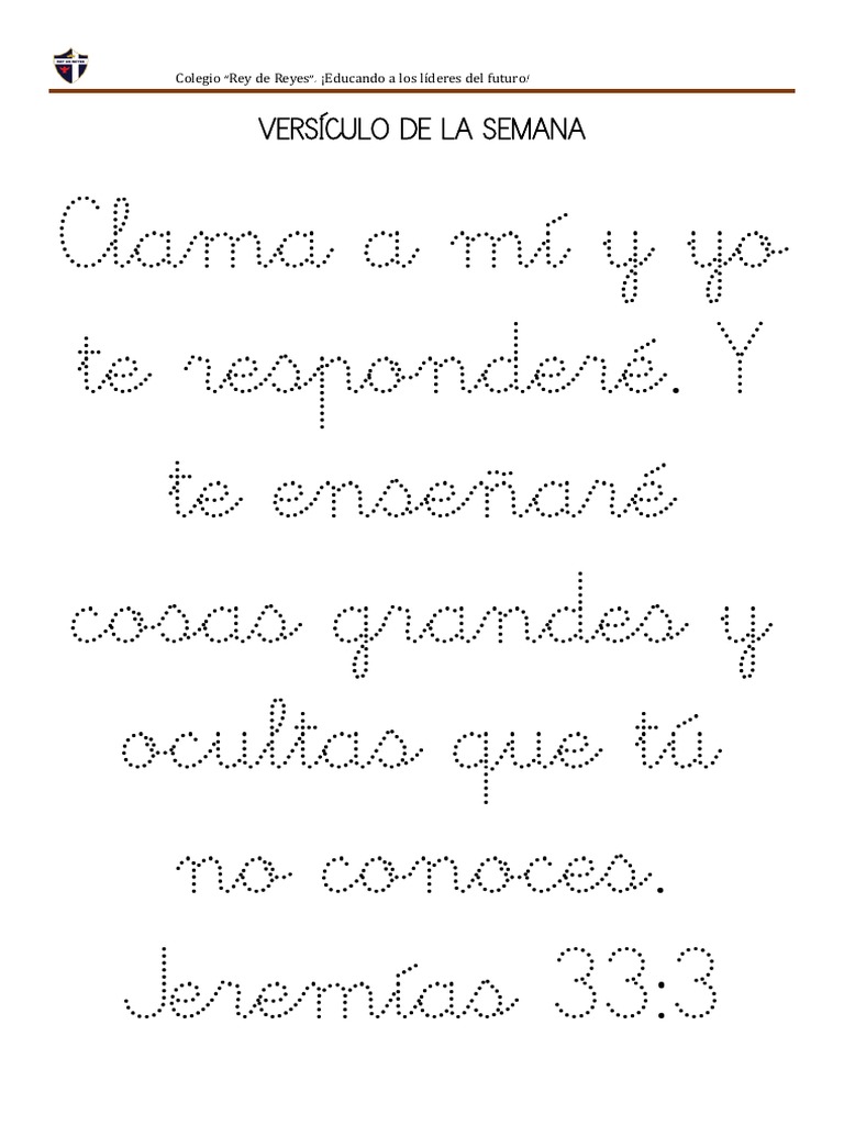 Versículo de La Semana | PDF