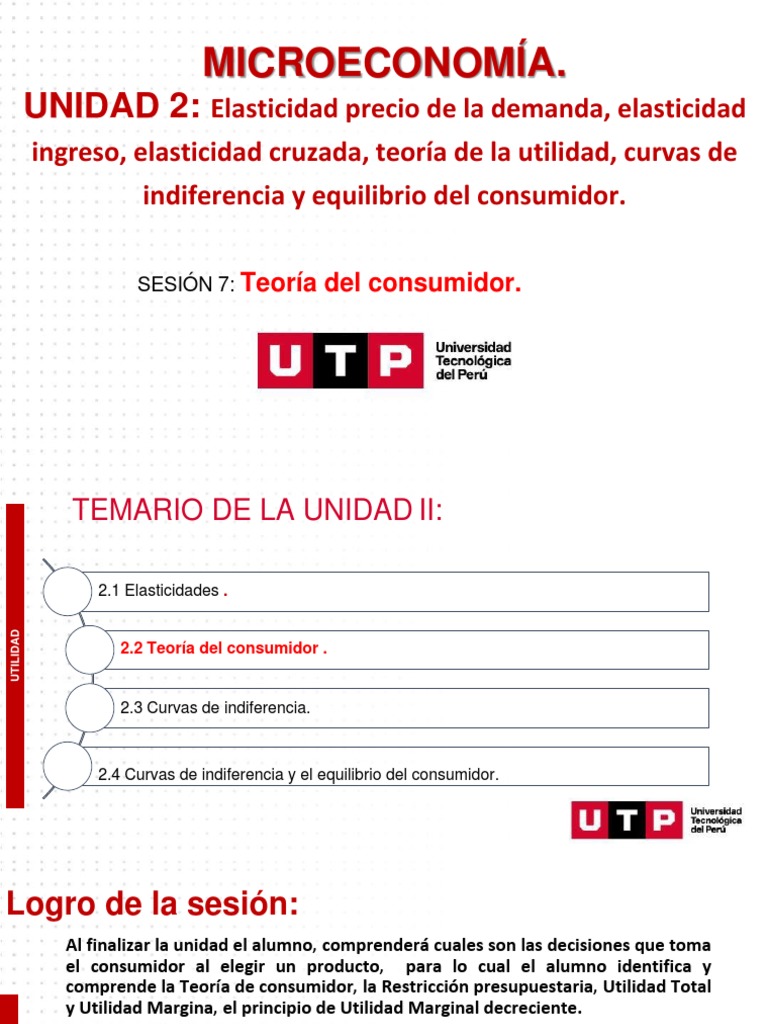 S07.s1-Material Teoría Del Consumidor. | PDF | Utilidad marginal | Utilidad