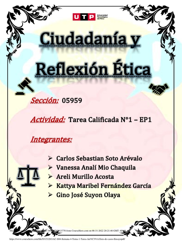 AC S04 Semana 4 Tema 1 Tarea An Lisis de Casos Ensayo PDF | Descargar gratis PDF | Libertad ...