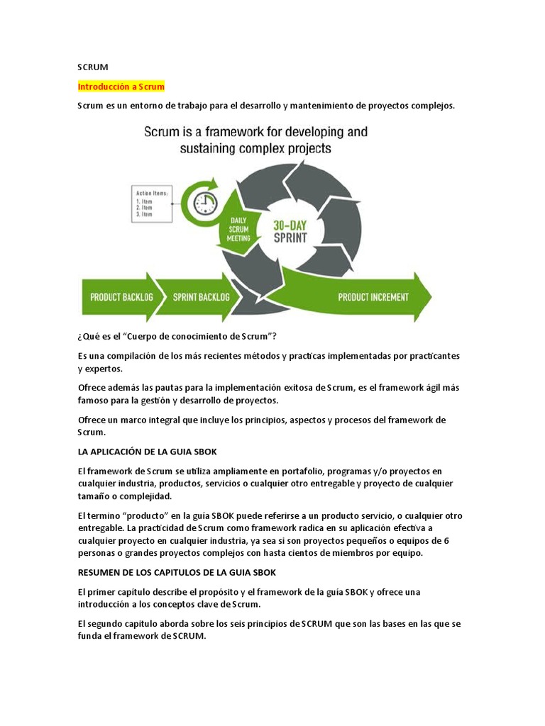 Scrum | PDF | Scrum (desarrollo de software) | Marco de software