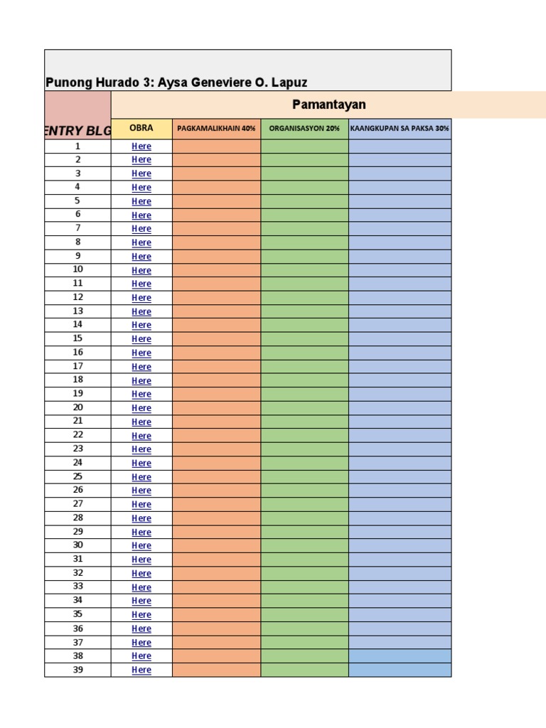Buwan NG Wika 22 - Scoresheet - H3 | PDF