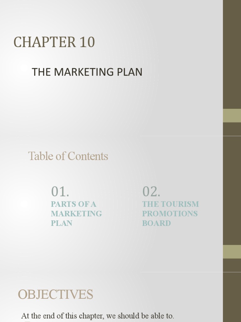 Module 10 Marketing Plan Tourism Marketing Pdf Marketing Pricing