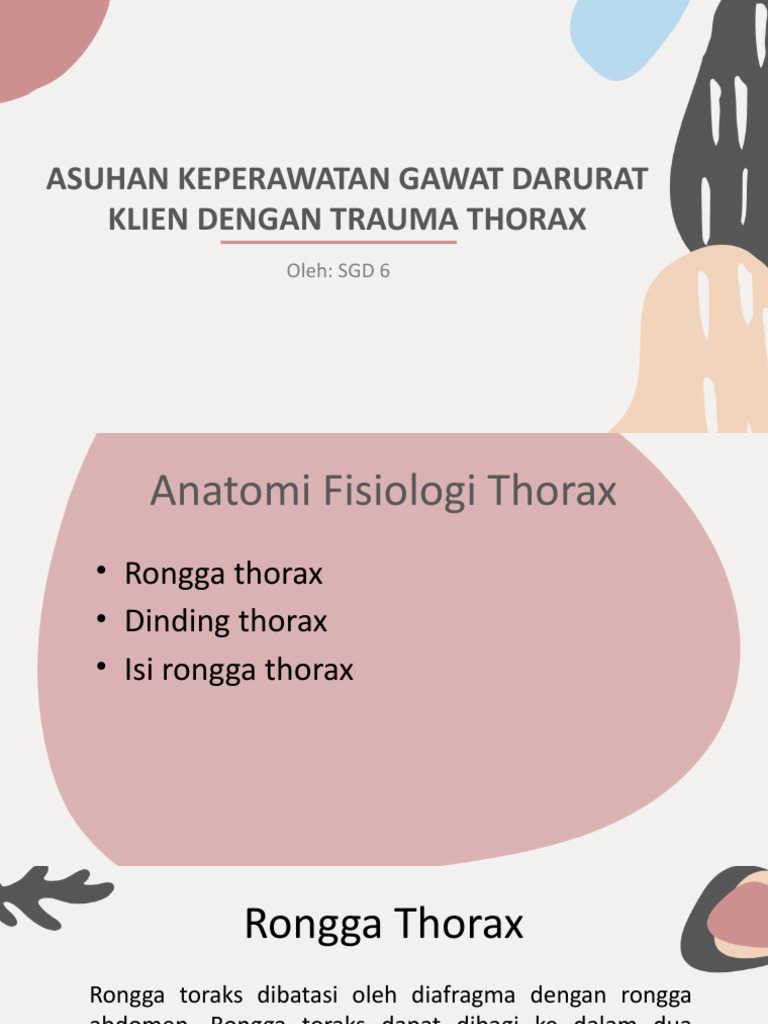 Trauma Thorax | PDF