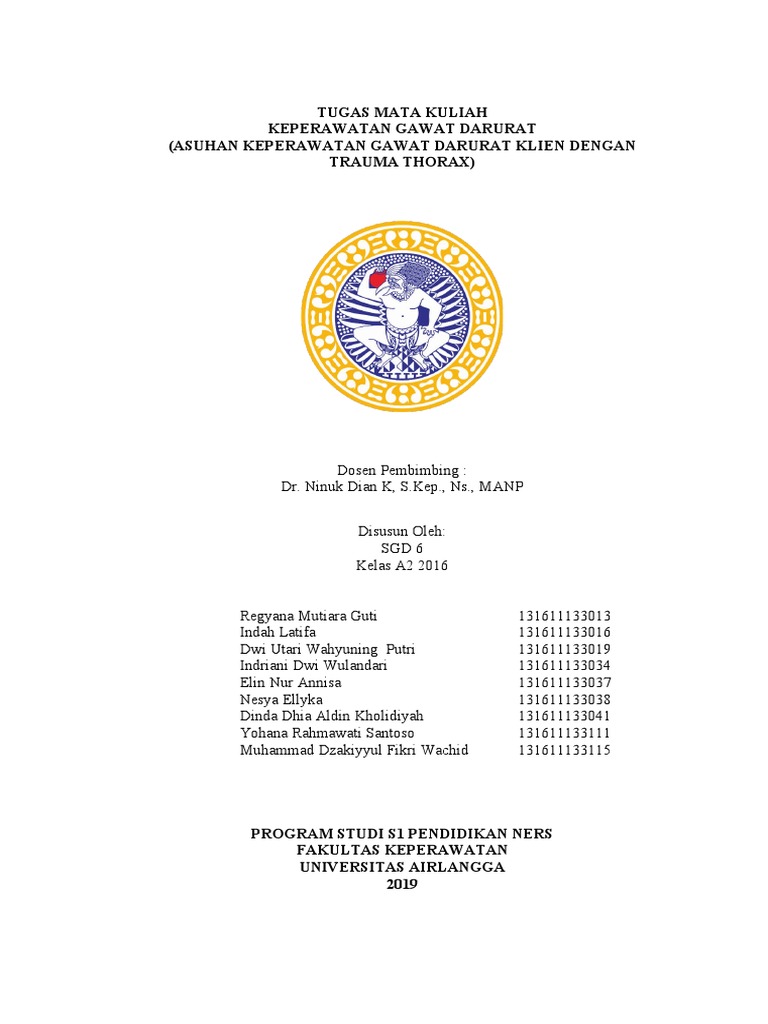 SGD 6 Trauma Thorax | PDF