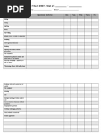 Observation Behavior Checklist | PDF
