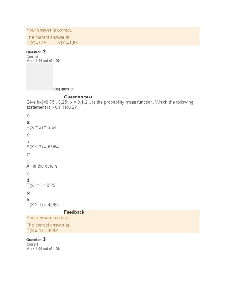 MAS Chap3 | PDF | Probability Distribution | Variance