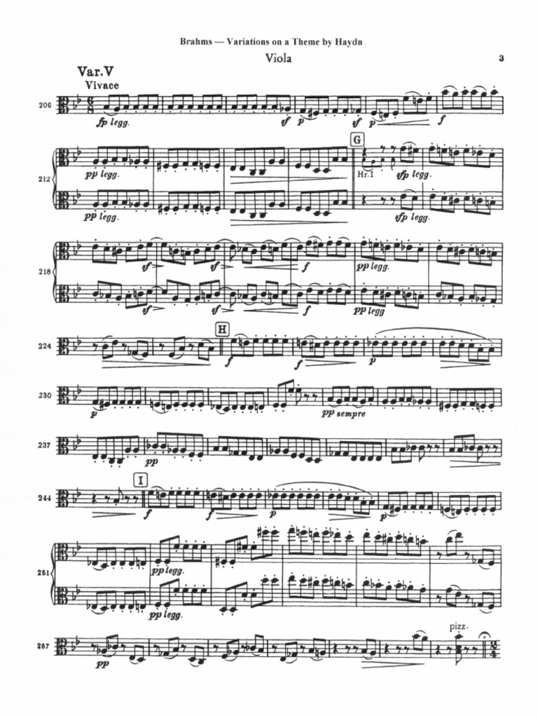 Brahms - Variations On A Theme by Haydn | PDF