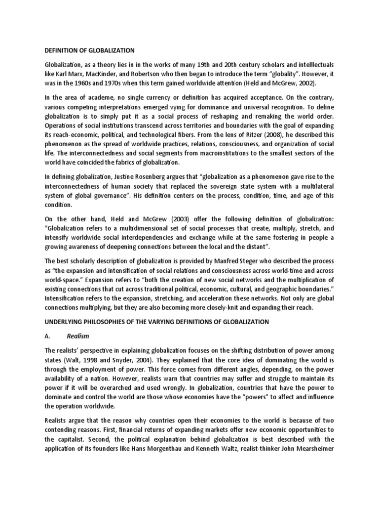 GE 3 Reviewer | PDF | Globalization | International Relations