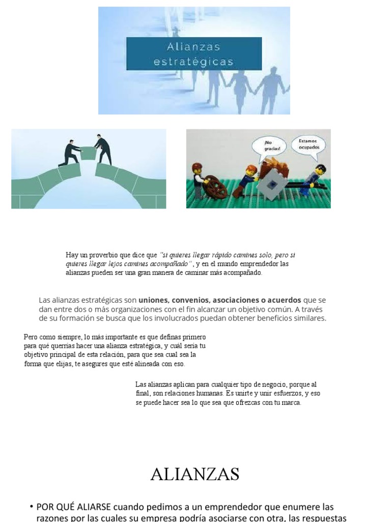 Alianzas | PDF | Business | Proyecto conjunto