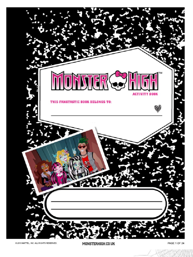 Monster High Activity Book PG | PDF