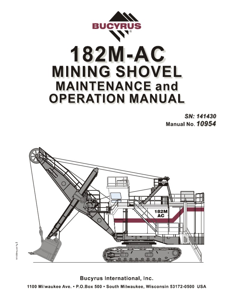 MM Shovel Manual | PDF | High Voltage | Safety