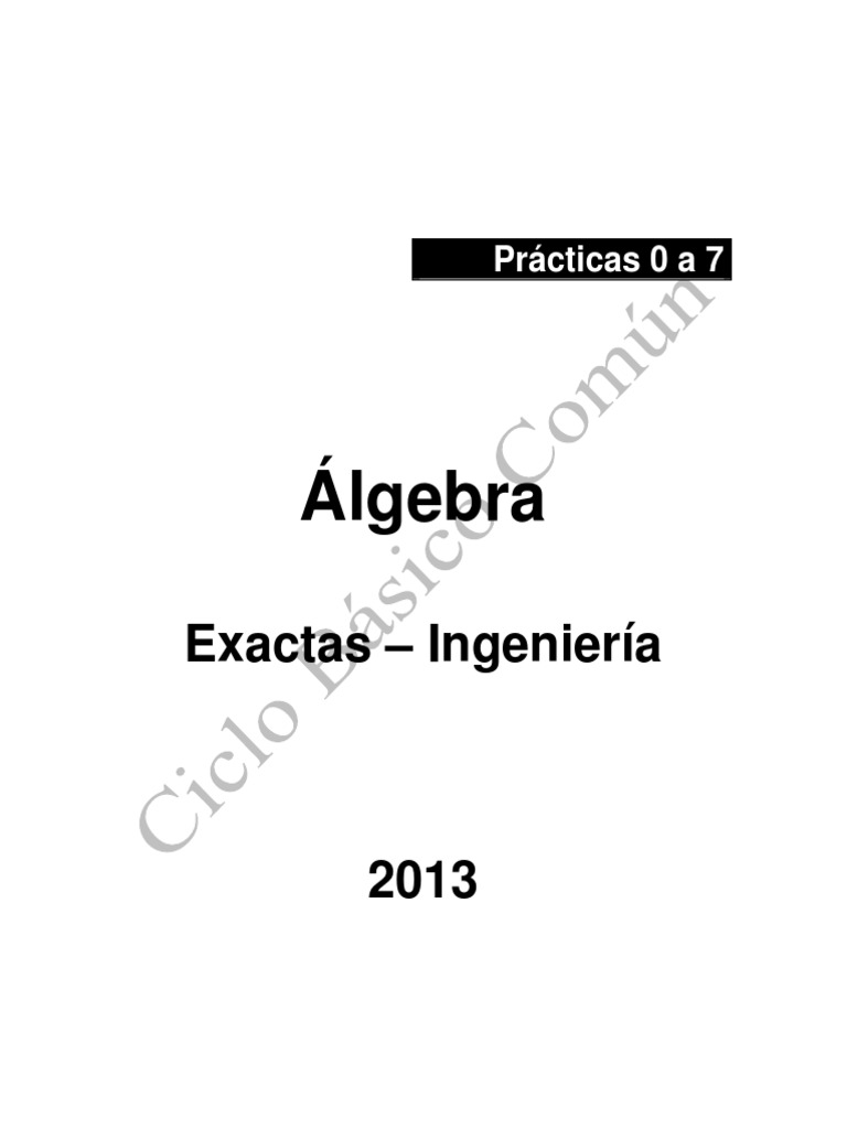 Practica Algebra Lineal | PDF