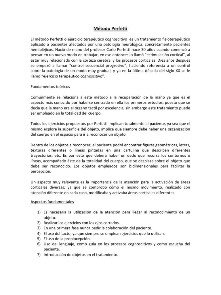 Metodo Perfetti | PDF