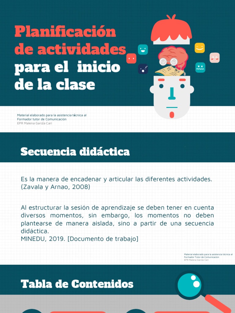 Actividades de Inicio de La Clase | PDF | Modificación de ...