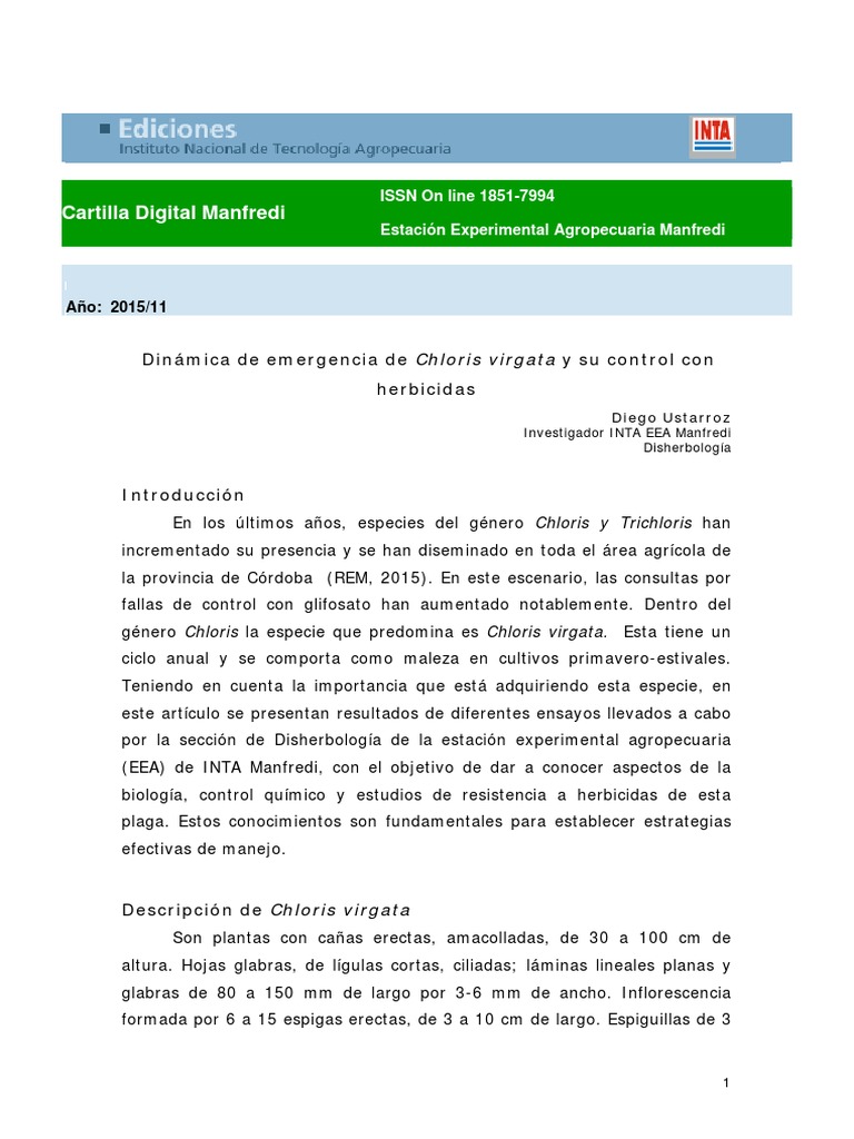2015 - Chloris Virgata - Ustarroz | PDF