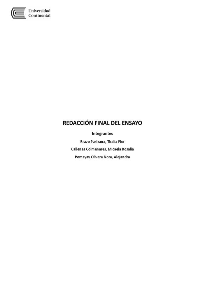 Redacción Final Del Ensayo | PDF | Votación | Prueba (evaluación)