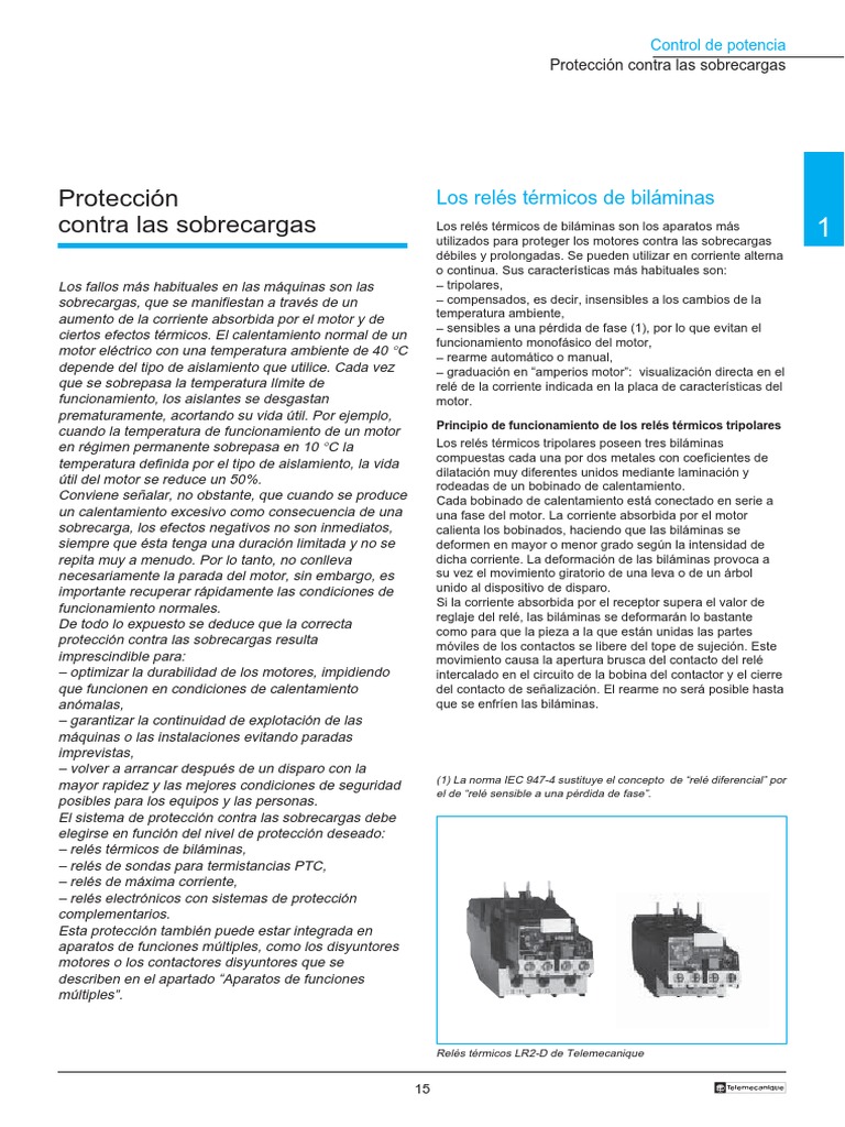Rele Termico | PDF | Relé | Corriente eléctrica