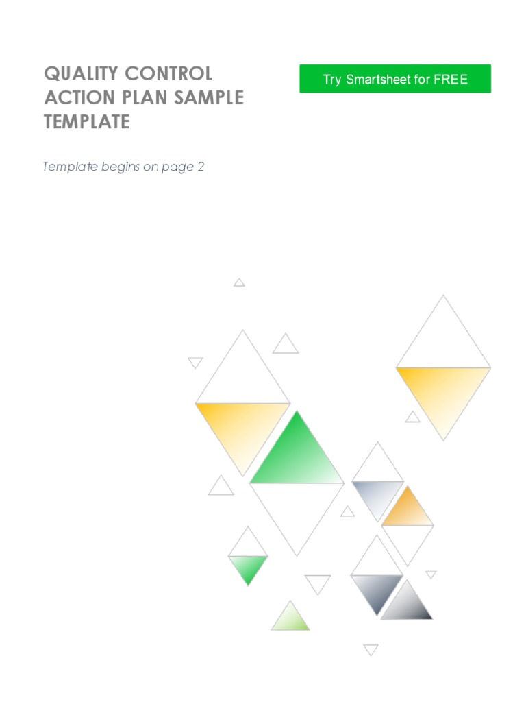 Quality Control Action Plan Template | PDF | Performance Indicator ...