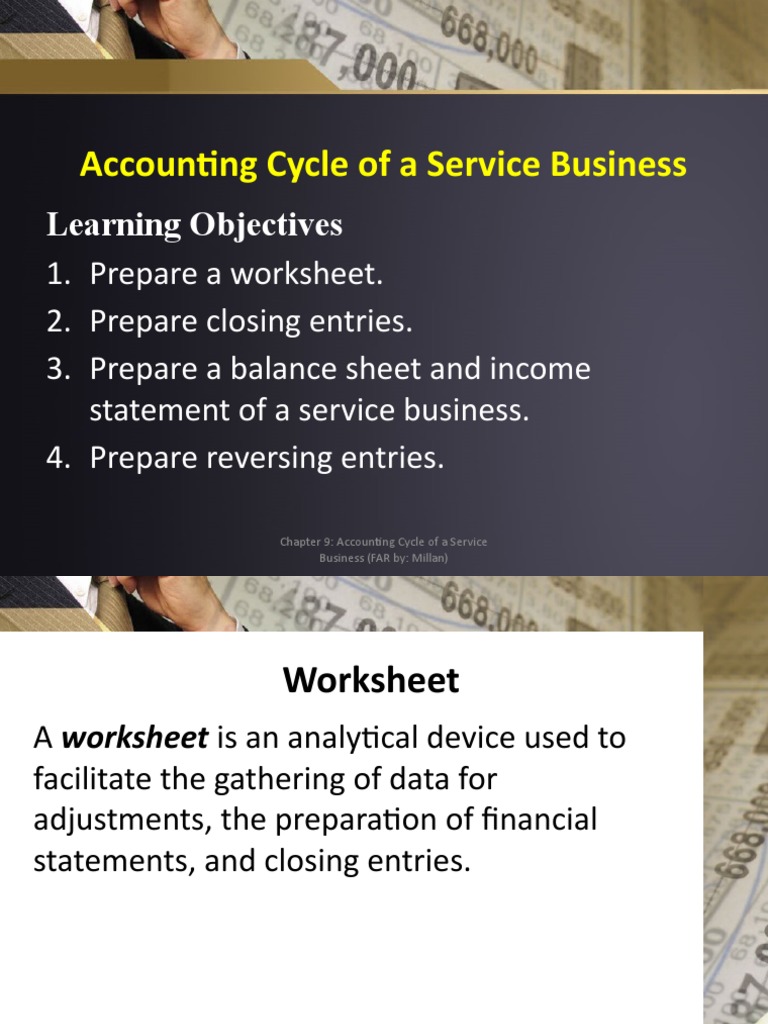 Accounting Cycle of A Service Business | PDF | Balance Sheet ...
