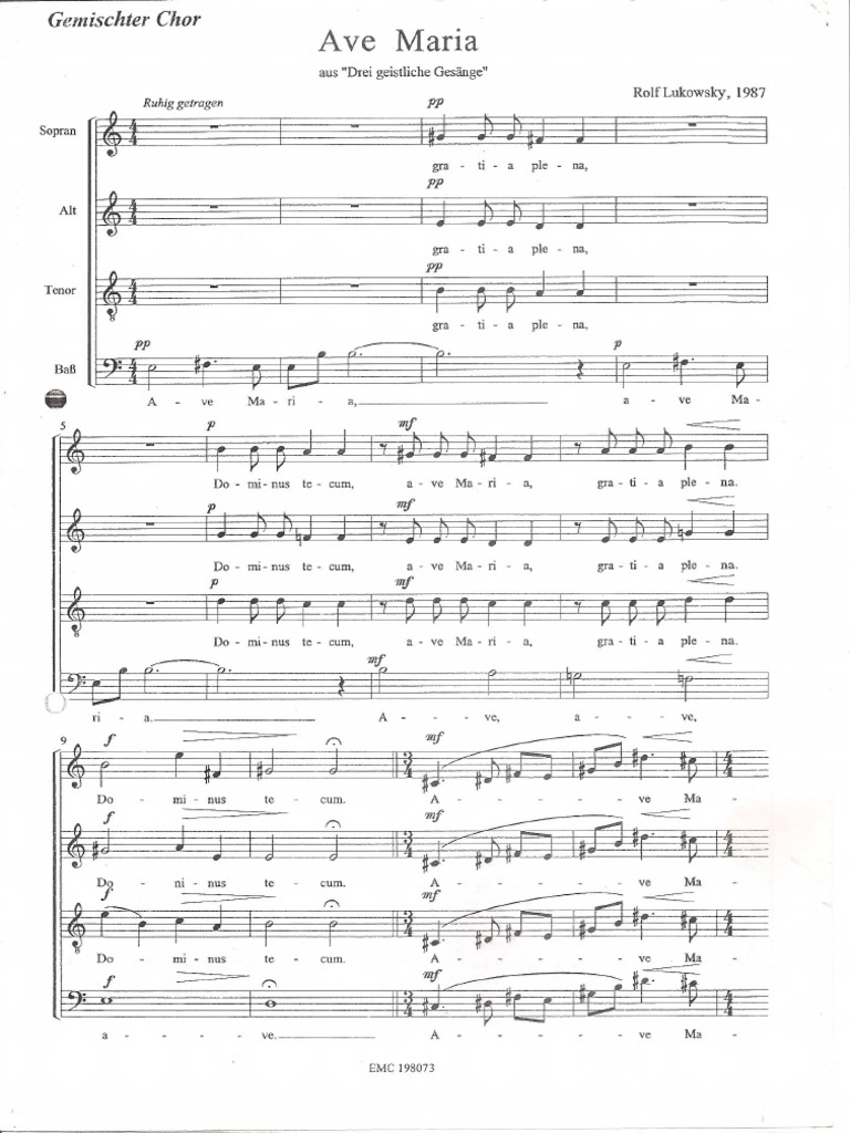 Ave Maria - Rolf Lukowsky | PDF