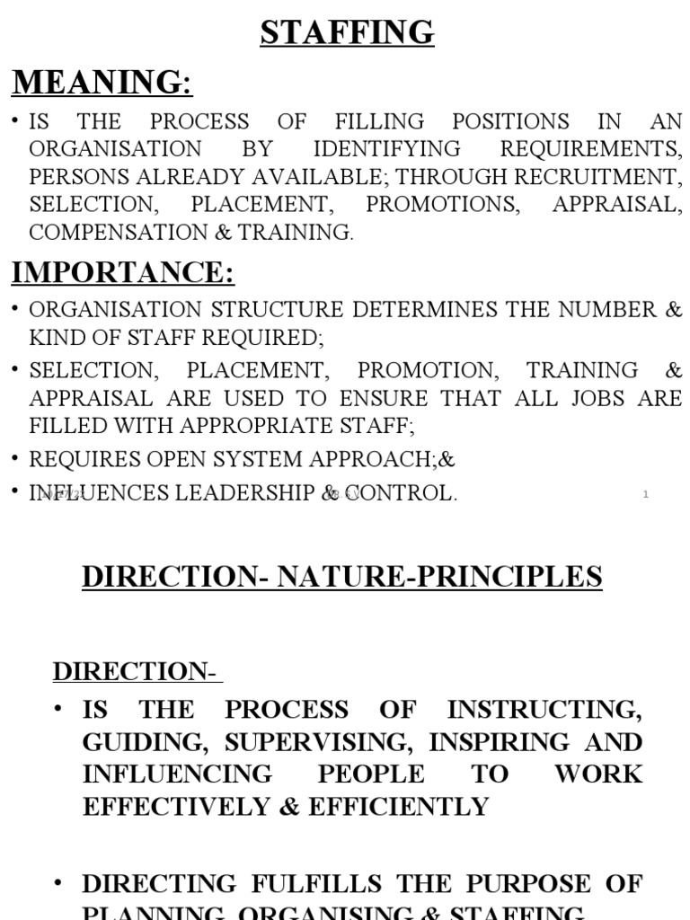 POM PPT Unit 3 2 Part | PDF | Communication | Motivational