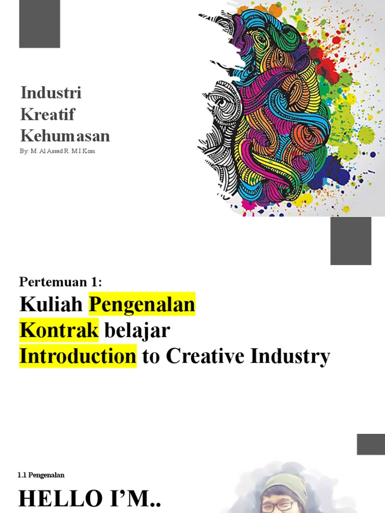 Industri Kreatif Kehumasan | PDF