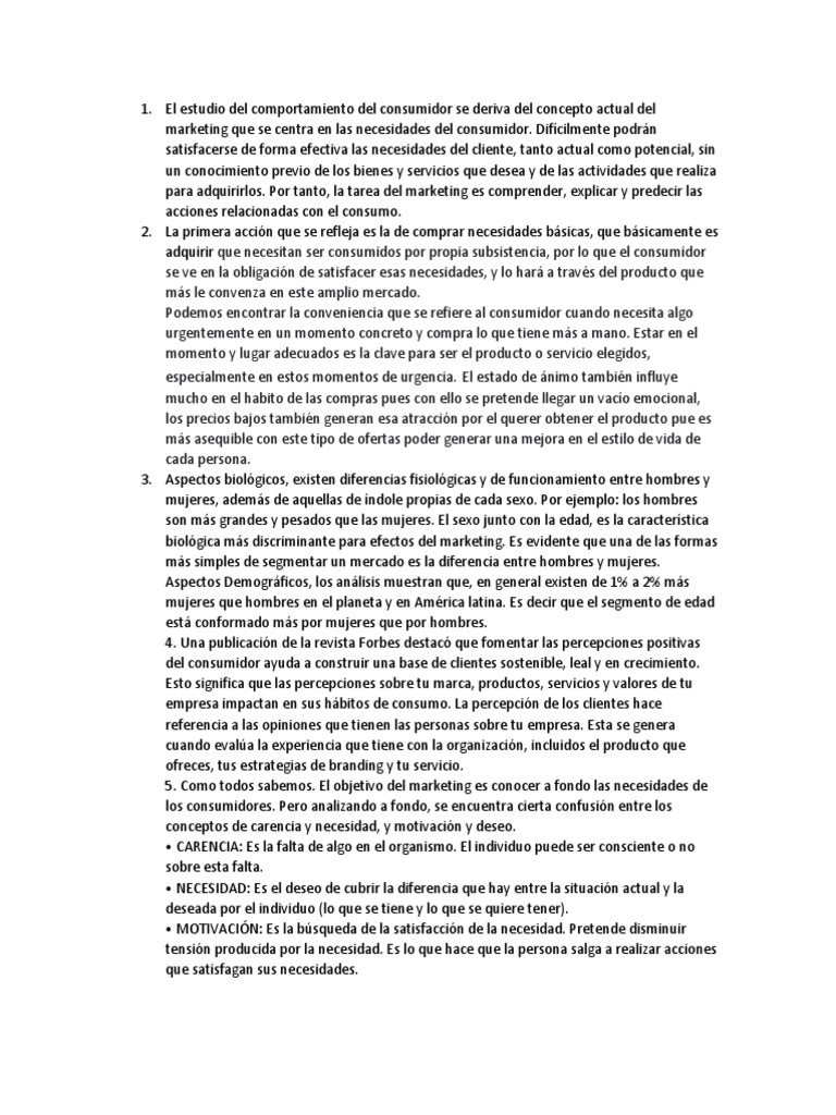 Actividad Fundamentos de Mercadeo | PDF | Marketing | Comportamiento