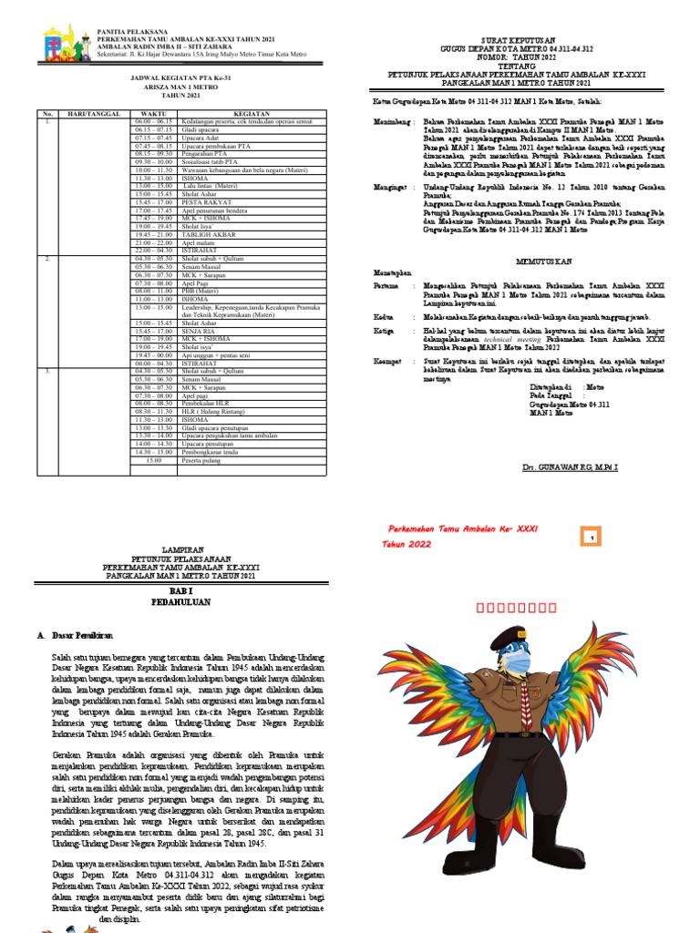 Juklak Pta Ke 31 | PDF