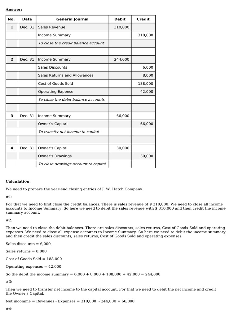 Answer | PDF | Debits And Credits | Business Economics