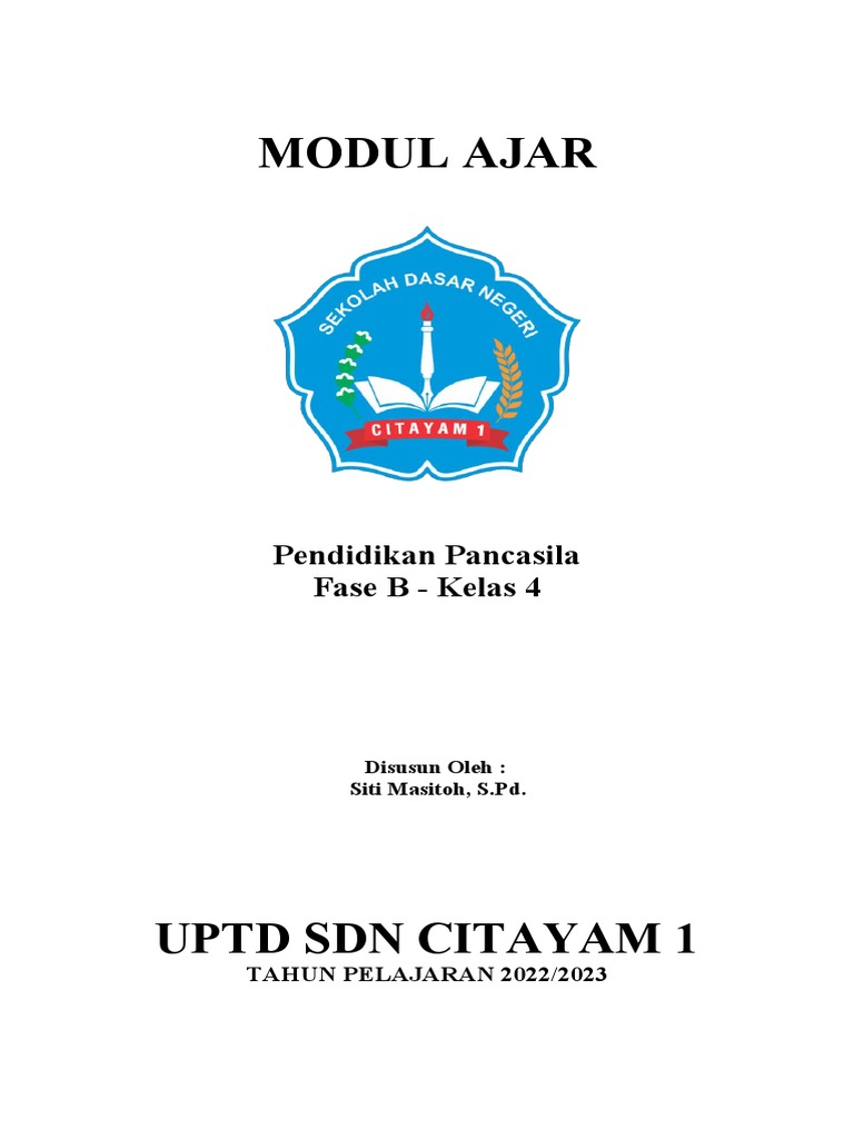 Modul Ajar PPKN BAB 1 KELAS 4 | PDF