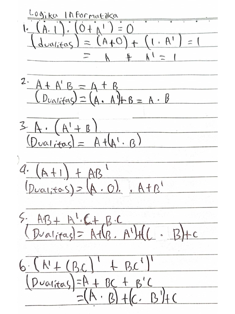 (3A-RPL) - Logika Informatika - Latihan Pertemuan Ke-3 - 2106390 ...